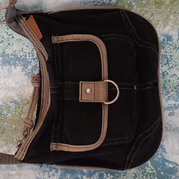 Bags | Y2k Black And Grey Lei Small Canvass Crossbody Purse | Poshmark